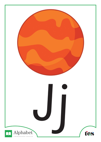 The Letter J - Space Theme | Teaching Resources