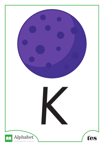 The Letter K - Space Theme | Teaching Resources