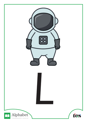 The Letter L - Space Theme | Teaching Resources
