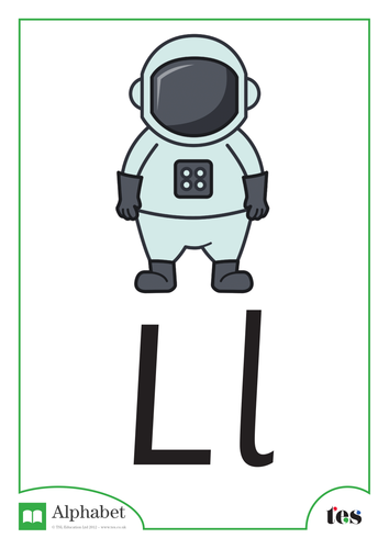 The Letter L - Space Theme | Teaching Resources