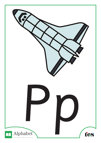The Letter P - Space Theme | Teaching Resources