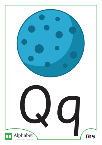 The Letter Q - Space Theme | Teaching Resources