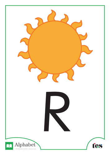 The Letter R - Space Theme | Teaching Resources