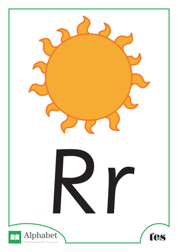 The Letter R - Space Theme | Teaching Resources