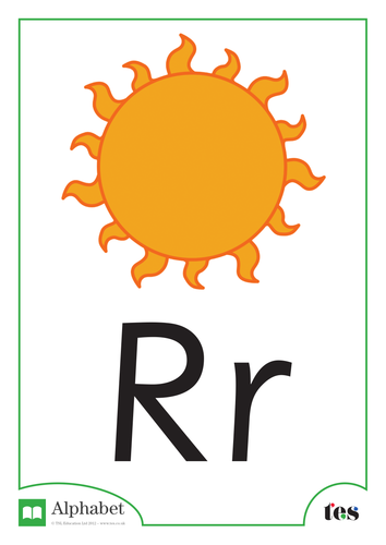 The Letter R - Space Theme | Teaching Resources