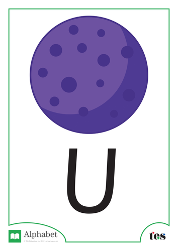 The Letter U - Space Theme | Teaching Resources