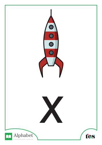 The Letter X - Space Theme | Teaching Resources