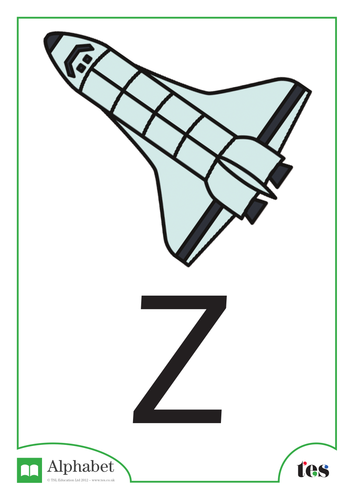 The Letter Z - Space Theme | Teaching Resources