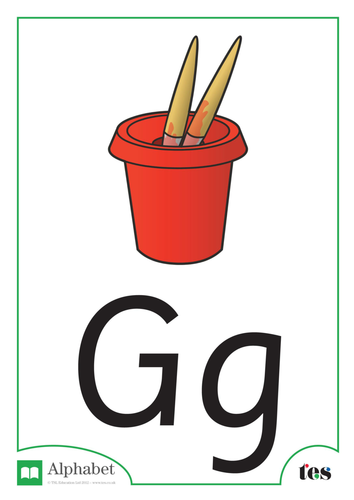 The Letter G - School Theme | Teaching Resources