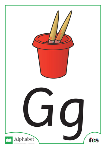 The Letter G - School Theme | Teaching Resources