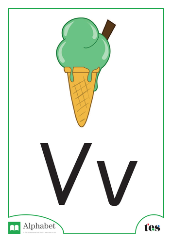 The Letter V - Seaside Theme | Teaching Resources