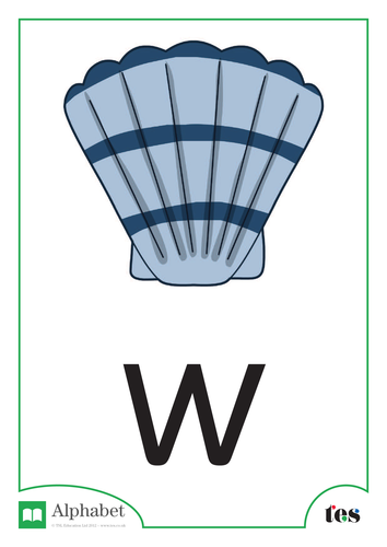 The Letter W - Seaside Theme | Teaching Resources