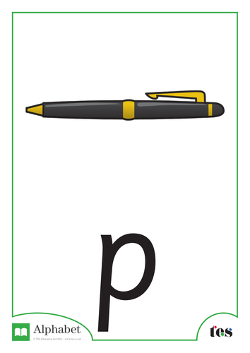 The Letter P - School Theme | Teaching Resources