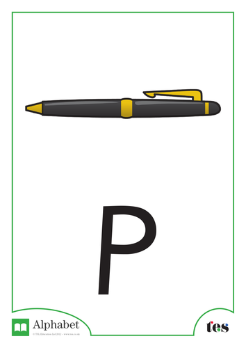 The Letter P - School Theme | Teaching Resources
