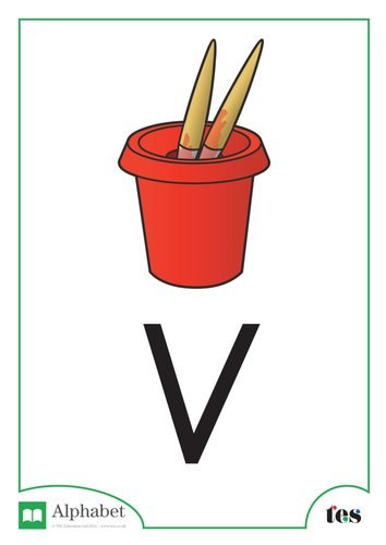 The Letter V - School Theme | Teaching Resources