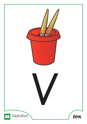 The Letter V - School Theme | Teaching Resources