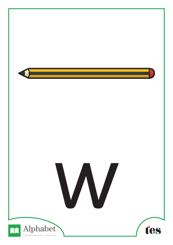 The Letter W - School Theme | Teaching Resources