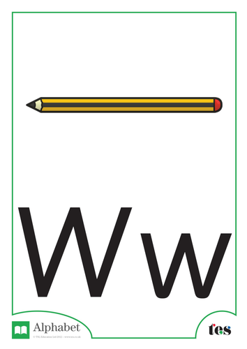 The Letter W - School Theme | Teaching Resources
