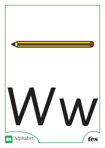 The Letter W - School Theme | Teaching Resources