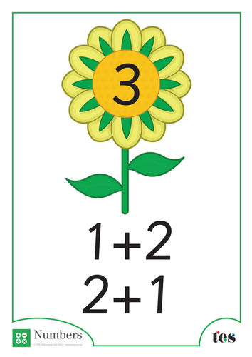 Additions Sheets (total 3) Flower Theme | Teaching Resources