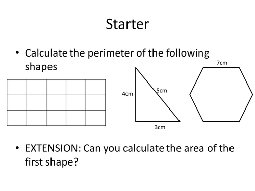 Area and Perimeter | Teaching Resources