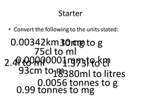 Converting between units by dannytheref - UK Teaching Resources - TES
