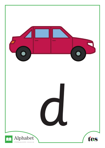 The Letter D - Transport Theme | Teaching Resources