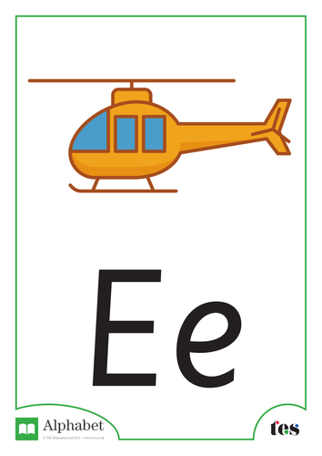 The Letter E - Transport Theme | Teaching Resources