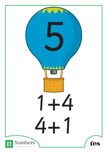 Additions Sheets (total 5) Balloon Theme | Teaching Resources