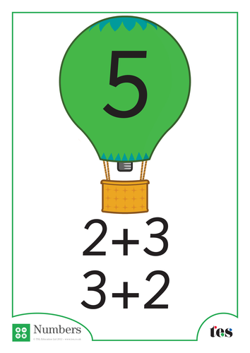 Additions Sheets (total 5) Balloon Theme | Teaching Resources