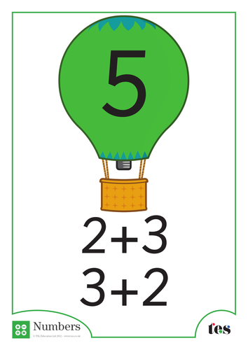 Additions Sheets (total 5) Balloon Theme | Teaching Resources