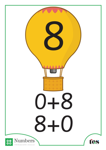 Additions Sheets (total 8) Balloon Theme | Teaching Resources