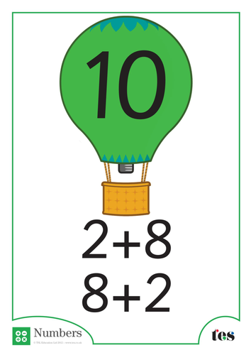 Additions Sheets (total 10) Balloon Theme | Teaching Resources