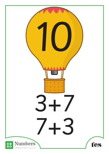 Additions Sheets (total 10) Balloon Theme | Teaching Resources