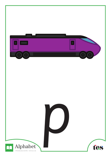 The Letter P - Transport Theme | Teaching Resources