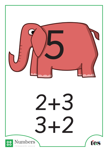 Additions Sheets (total 5) Elephant Theme | Teaching Resources