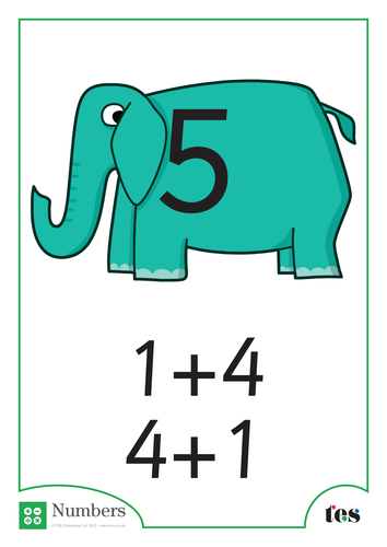 Additions Sheets (total 5) Elephant Theme | Teaching Resources