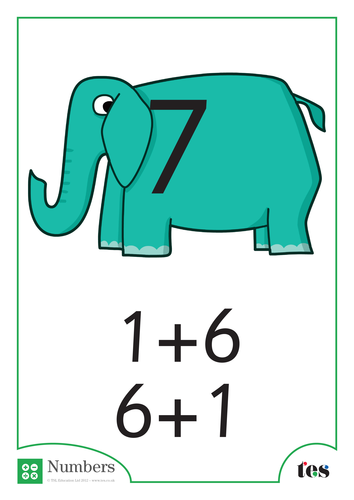 Additions Sheets (total 7) Elephant Theme | Teaching Resources