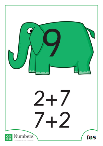 Additions Sheets (total 9) Elephant Theme | Teaching Resources