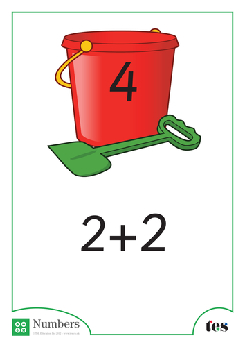 Additions Sheets (total 4) Bucket Theme | Teaching Resources