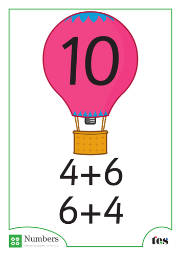 Additions Sheets (total 10) Balloon Theme | Teaching Resources