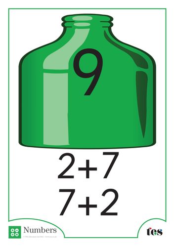 Additions Sheets (total 9) Bottles Theme | Teaching Resources
