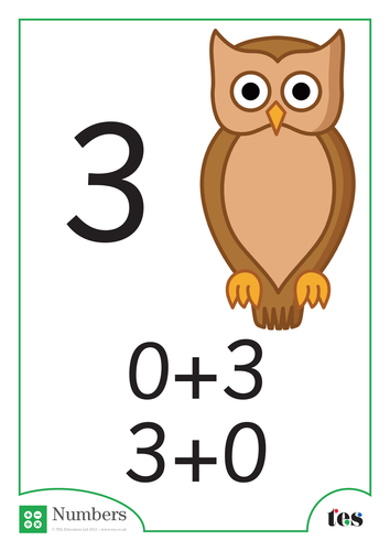 Additions Sheets (total 3) Owls Theme | Teaching Resources