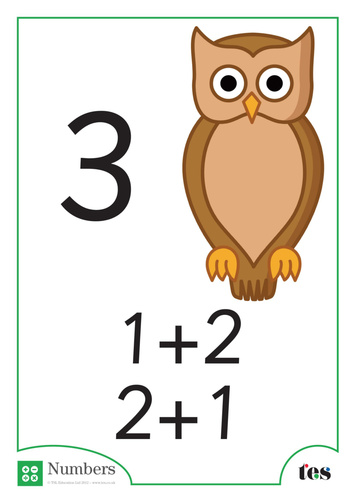Additions Sheets (total 3) Owls Theme | Teaching Resources