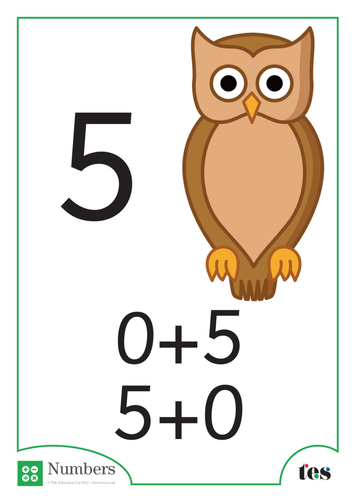 Additions Sheets (total 5) Owls Theme | Teaching Resources