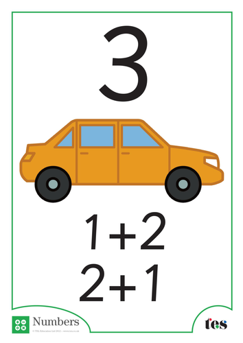 Additions Sheets (total 3) Cars Theme | Teaching Resources