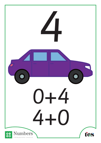 Additions Sheets (total 4) Cars Theme | Teaching Resources