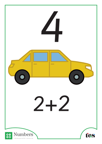 Additions Sheets (total 4) Cars Theme | Teaching Resources