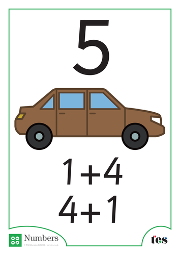 Additions Sheets (total 5) Cars Theme | Teaching Resources