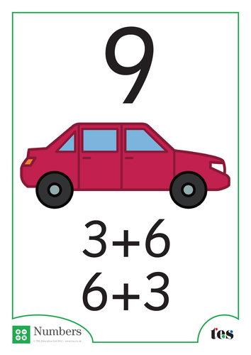 Additions Sheets (total 9) Cars Theme | Teaching Resources